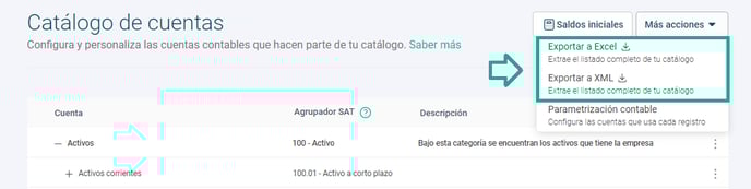 Asigna el código agrupador del SAT a tus cuentas contables en Alegra - México